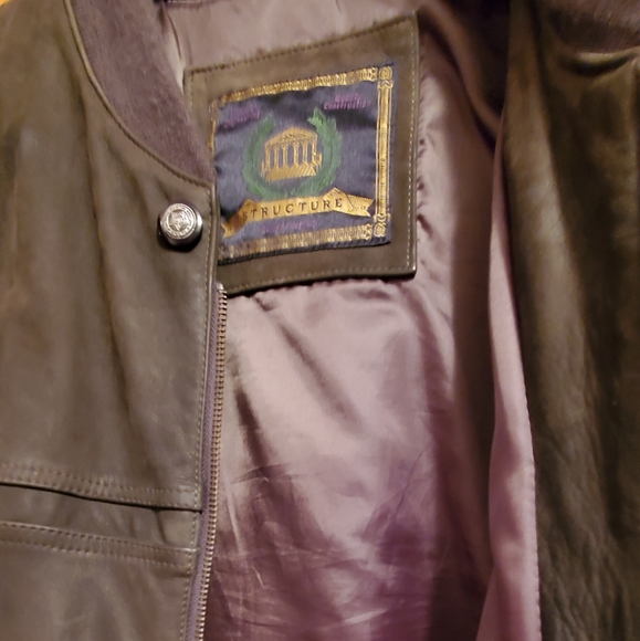 Structure | Jackets & Coats | Structure Vintage Leather Jacket | Poshmark